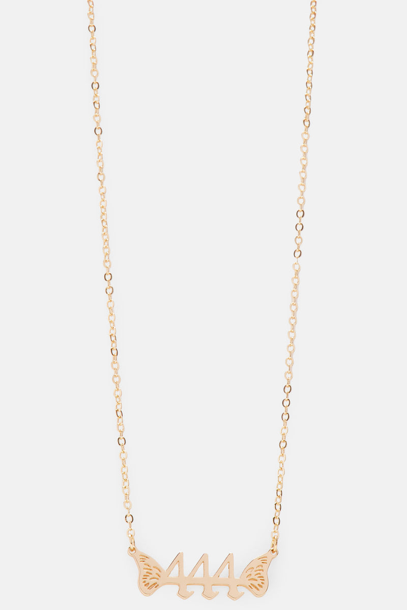 444 Angel Butterfly Necklace - Gold | Fashion Nova, Jewelry | Fashion Nova