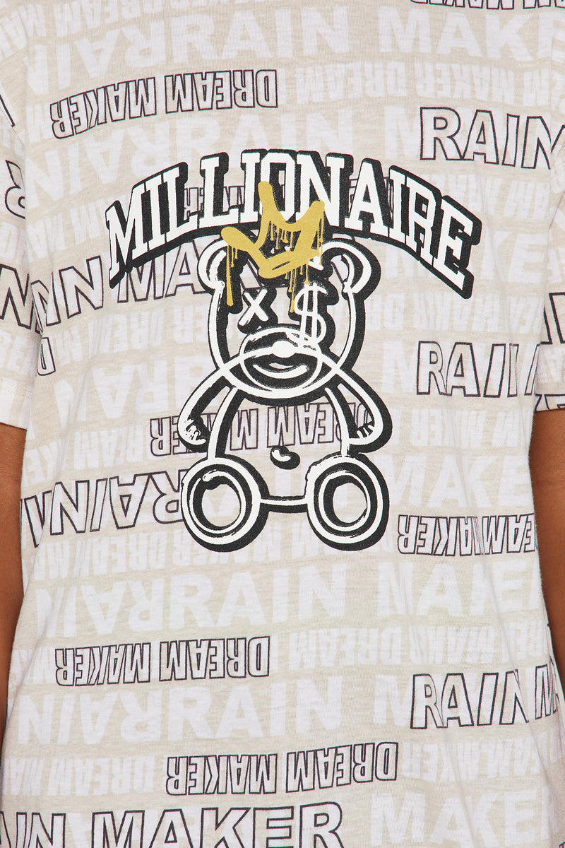 Mini Millionaire Oversized T-Shirt - Sand | Fashion Nova, Kids Tops & T ...