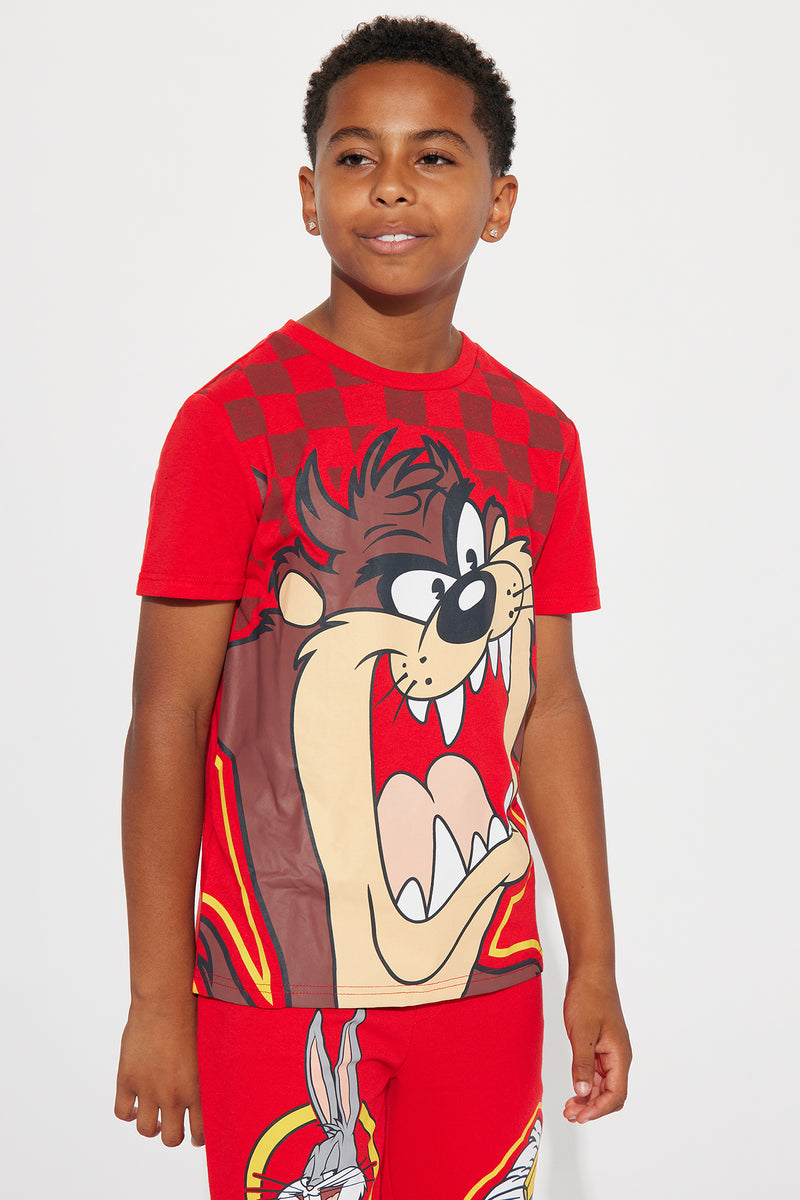 Mini Taz Go Crazy Jogger Set - Red | Fashion Nova, Kids Sets | Fashion Nova