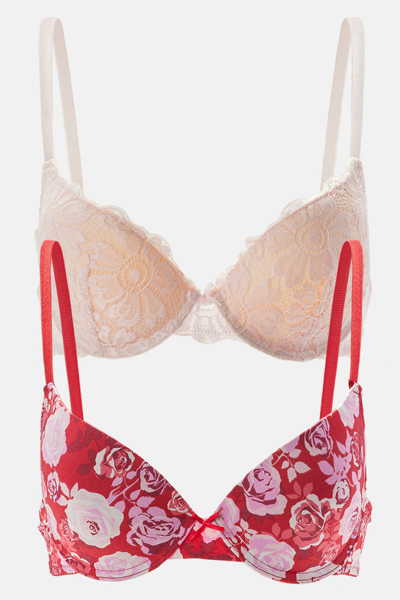 Just Block Him 2 Pack Bras - Rose/Combo | Fashion Nova, Lingerie ...