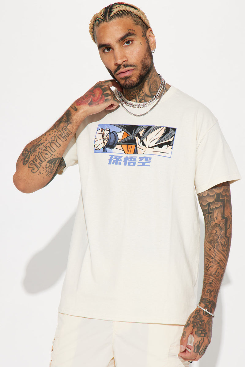 Dragonball Z Son Goku Short Sleeve Tee - Natural/Combo | Fashion Nova ...