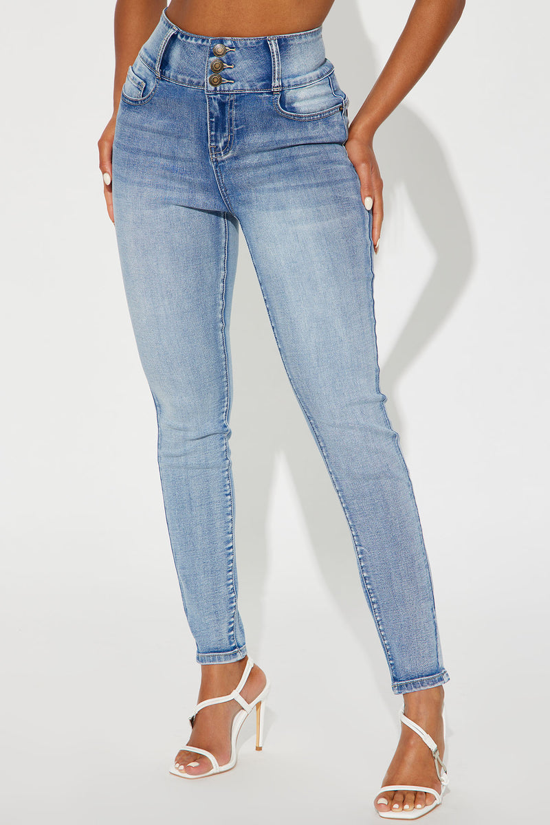 Irreplaceable Stretch Booty Lifting Jeans - Medium Wash | Fashion Nova ...