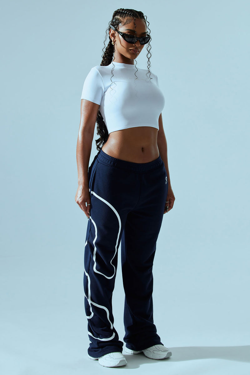 FN Paris Straight Leg Sweatpant - Navy | Fashion Nova, Screens Tops and ...