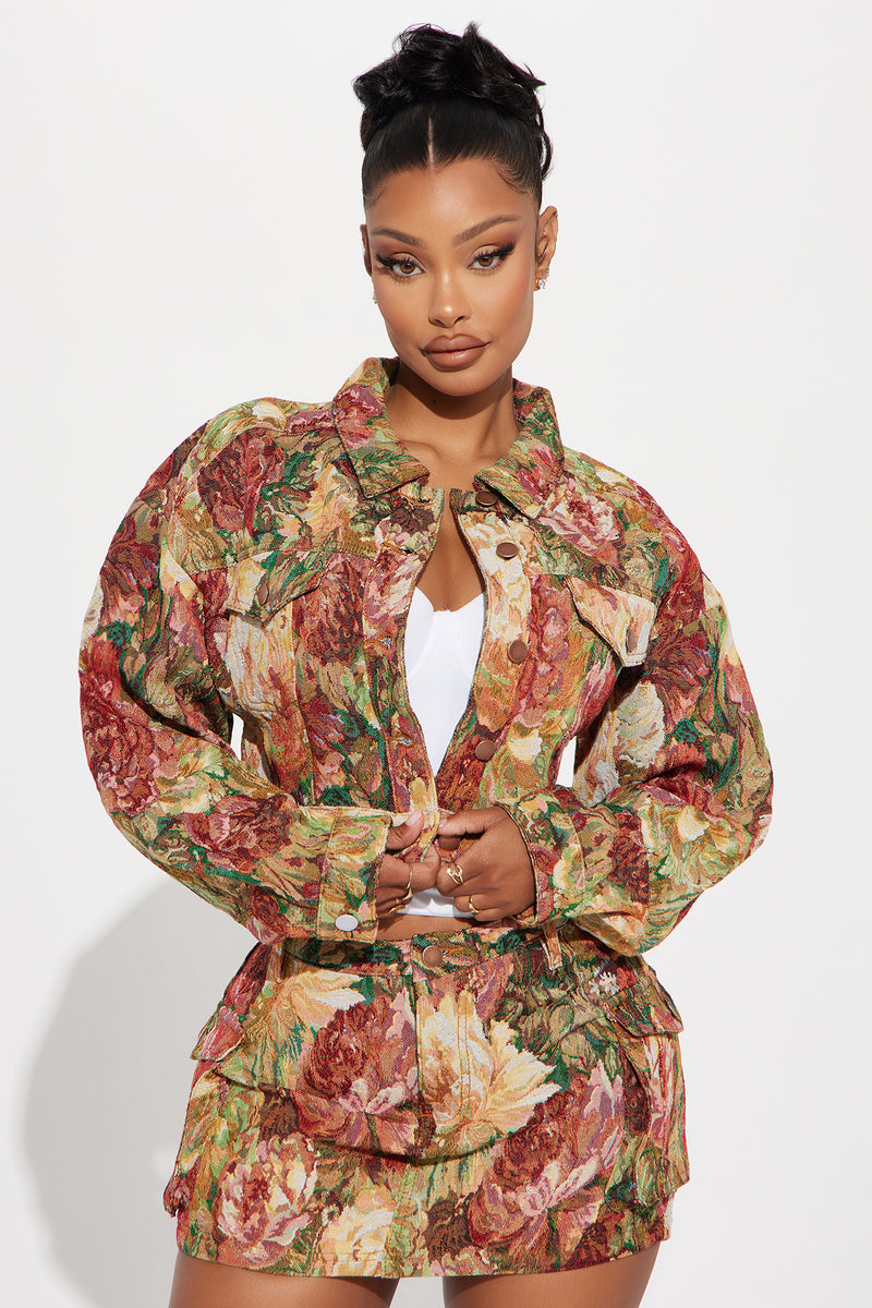 Tea Time Jacquard Jacket - Multi Color | Fashion Nova, Jackets & Coats ...