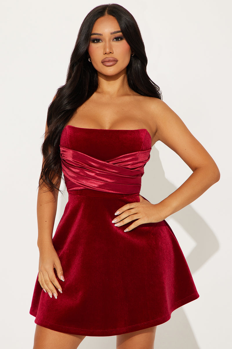 Sweet Like Red Velvet Mini Dress - Red | Fashion Nova, Dresses | Fashion Nova