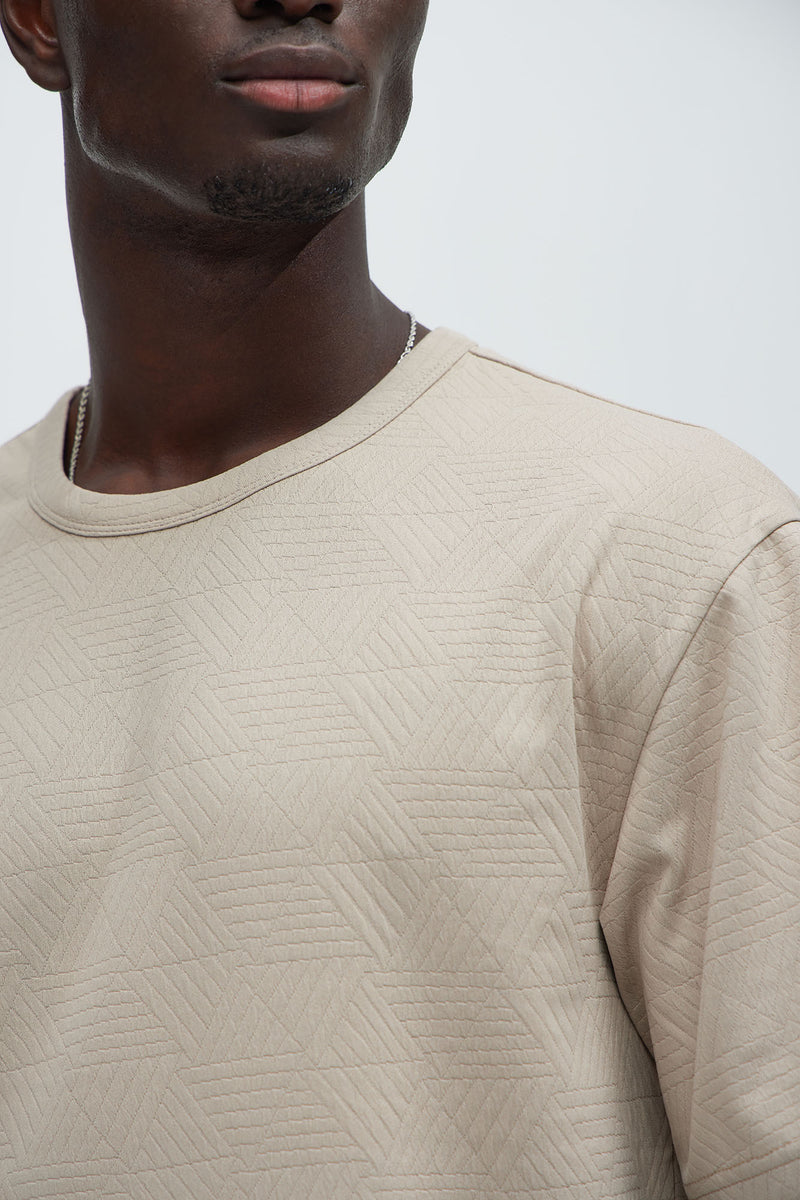 Kodi Textured Relaxed Tee - Taupe | Fashion Nova, Mens Tees & Tanks | Fashion Nova