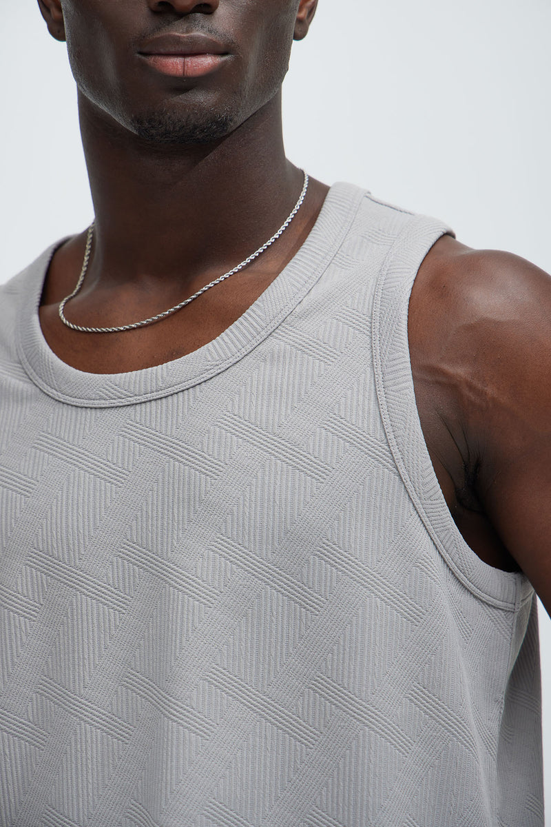 Benji Textured Tank Top - Grey | Fashion Nova, Mens Tees & Tanks ...