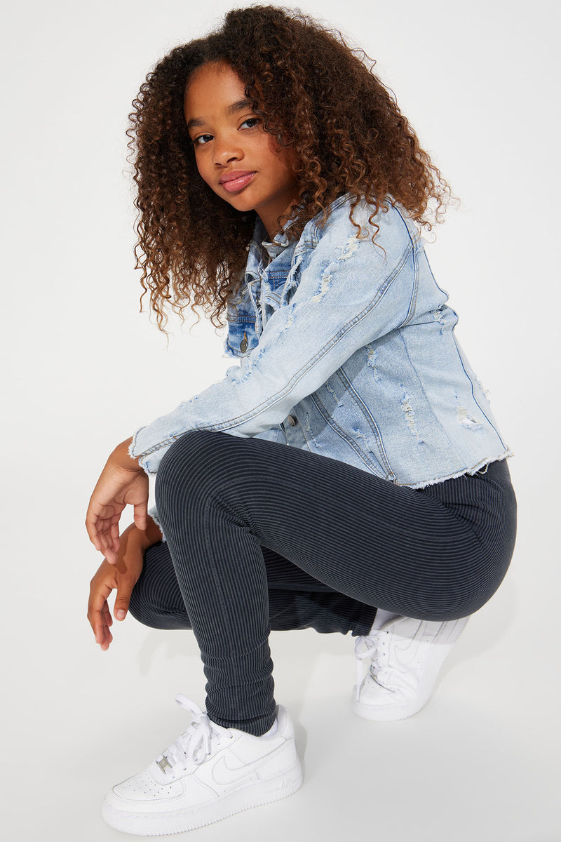 Mini Stay Flexible Seamless Mineral Washed Legging - Black | Fashion Nova, Kids Leggings ...