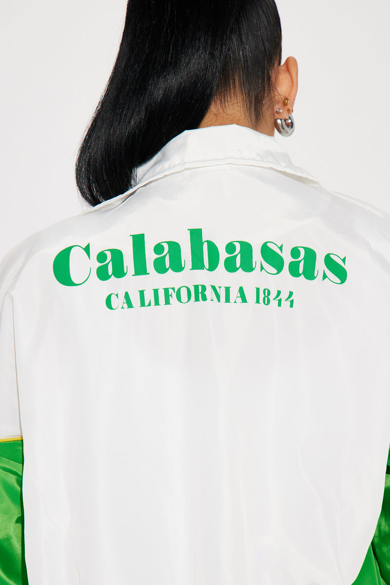 Fitness Club Windbreaker Jacket - White/combo | Fashion Nova, Jackets ...