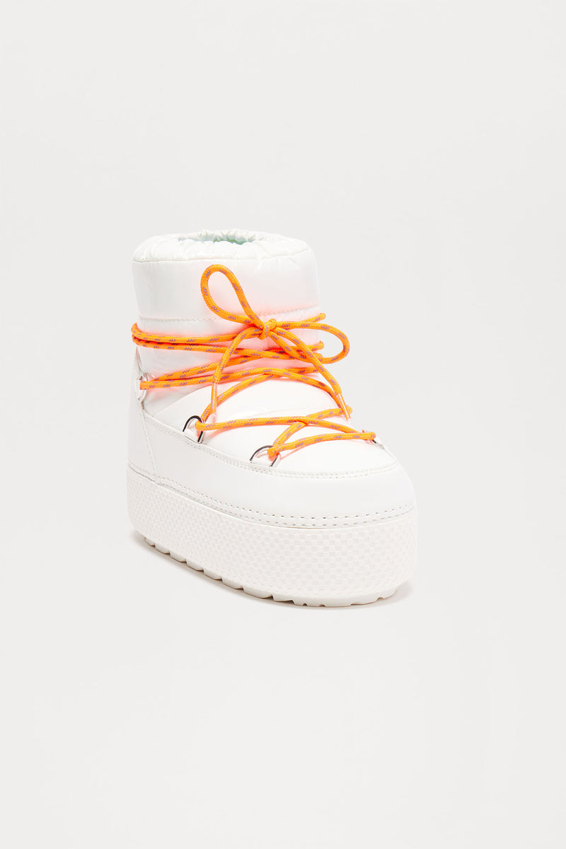 Hit The Snow Platform Booties - White | Fashion Nova, Shoes | Fashion Nova