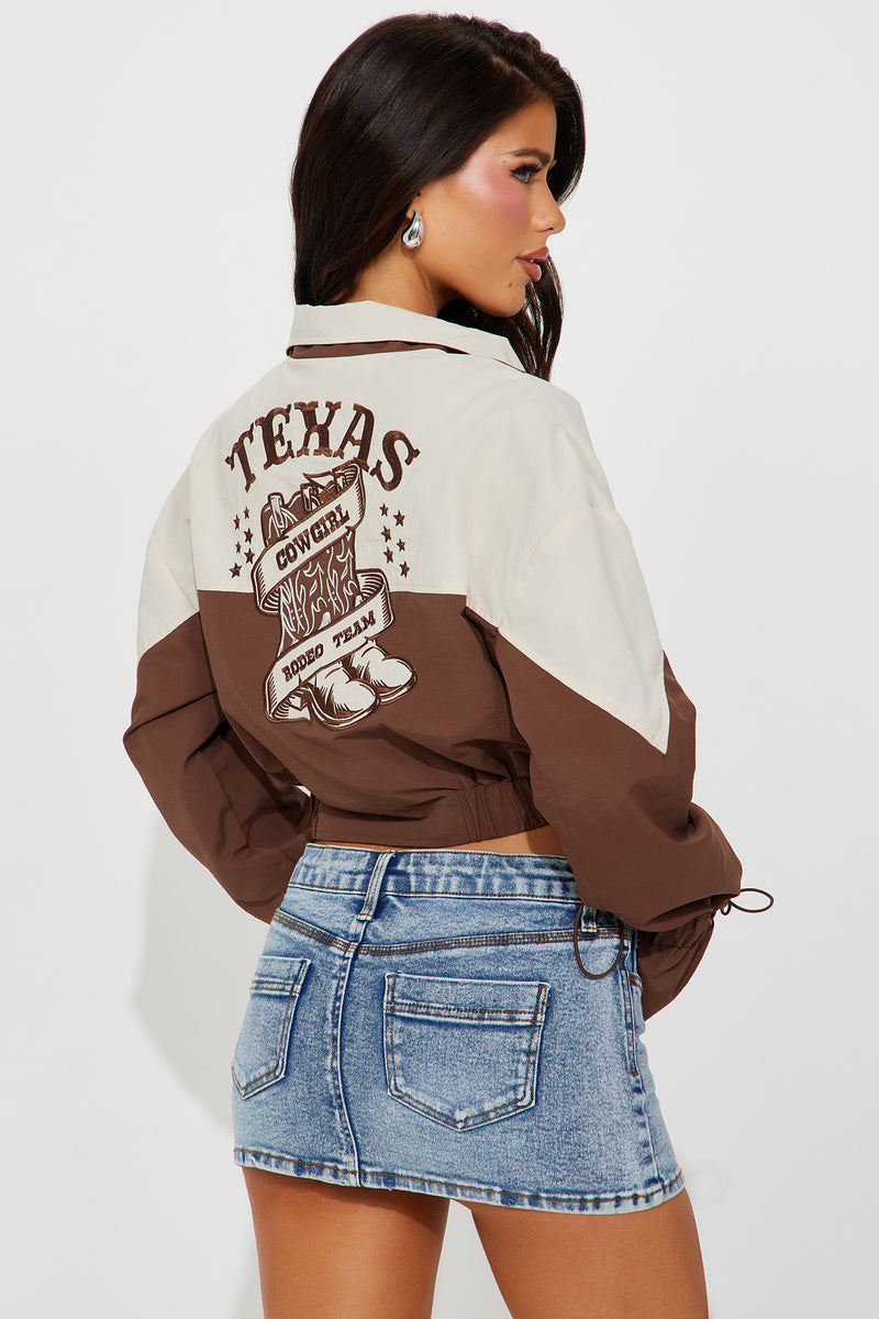 Texas Rodeo Windbreaker - Brown/combo | Fashion Nova, Jackets & Coats ...