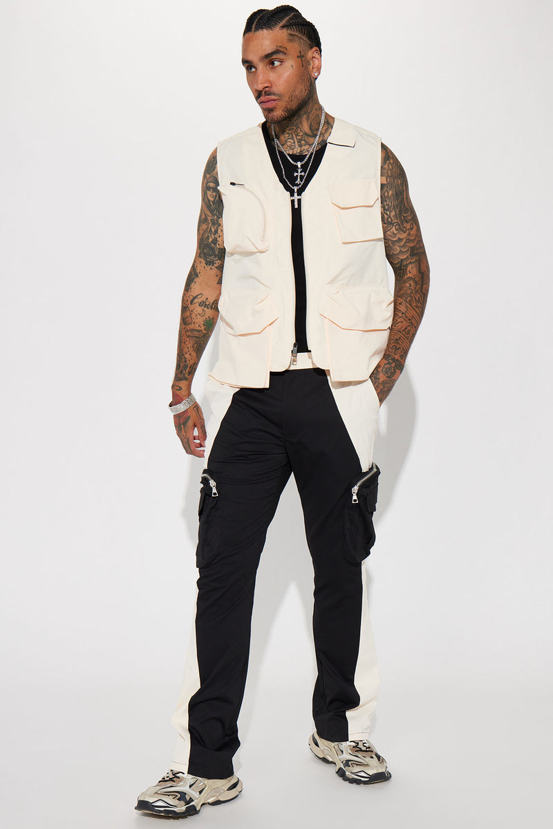 Hard To Miss Ripstop Tactical Cargo Vest - Cream | Fashion Nova, Mens ...