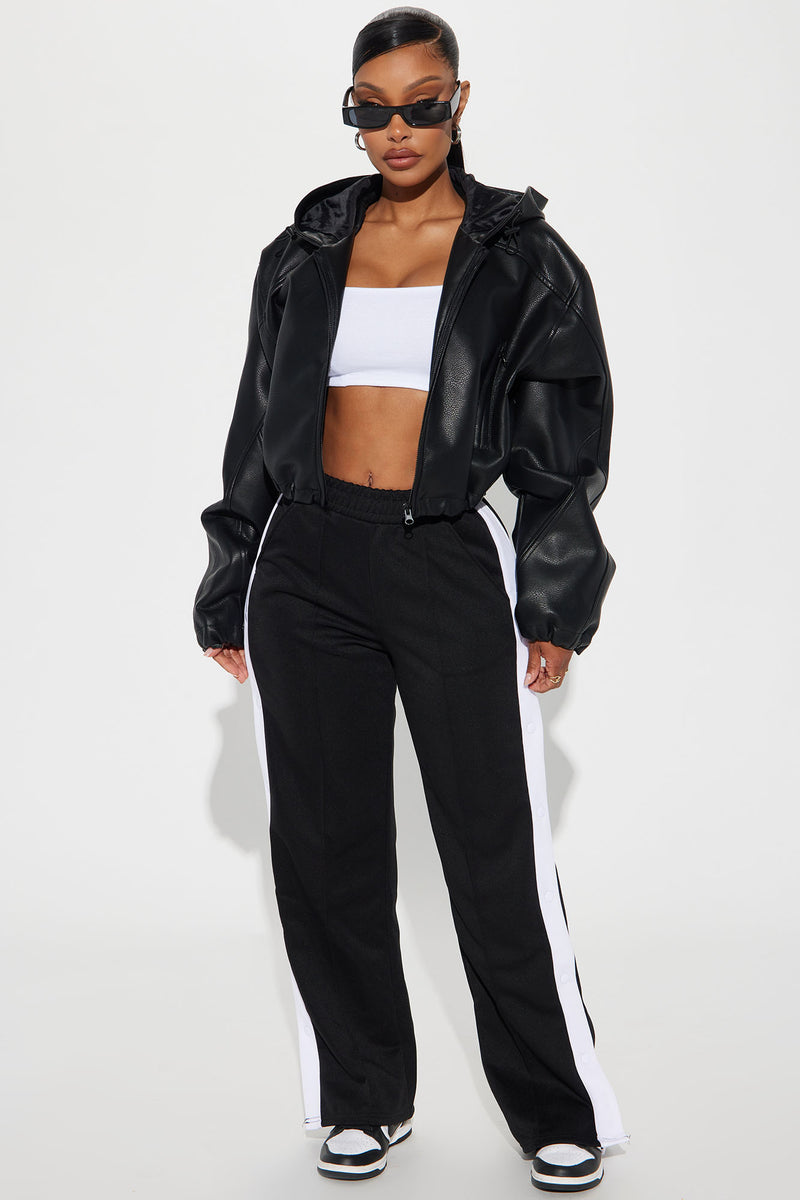 Always First Track Pant - Black/combo | Fashion Nova, Pants | Fashion Nova