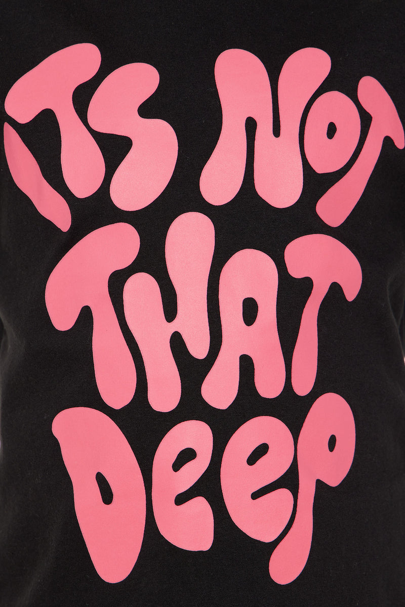 Mini It's Not That Deep Tee - Black | Fashion Nova, Kids Tops & T ...