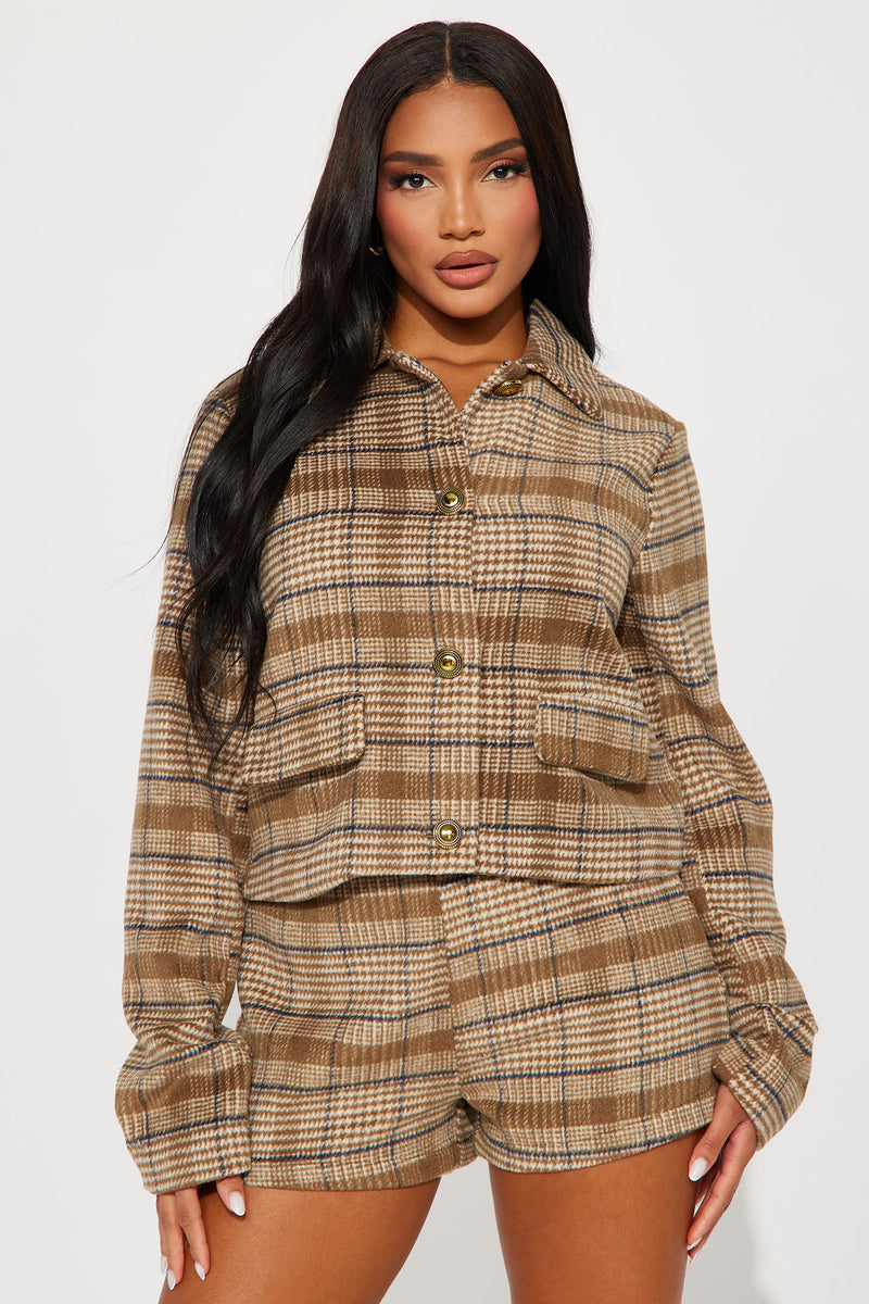 Sasha Plaid Short Set - Olive | Fashion Nova, Matching Sets | Fashion Nova