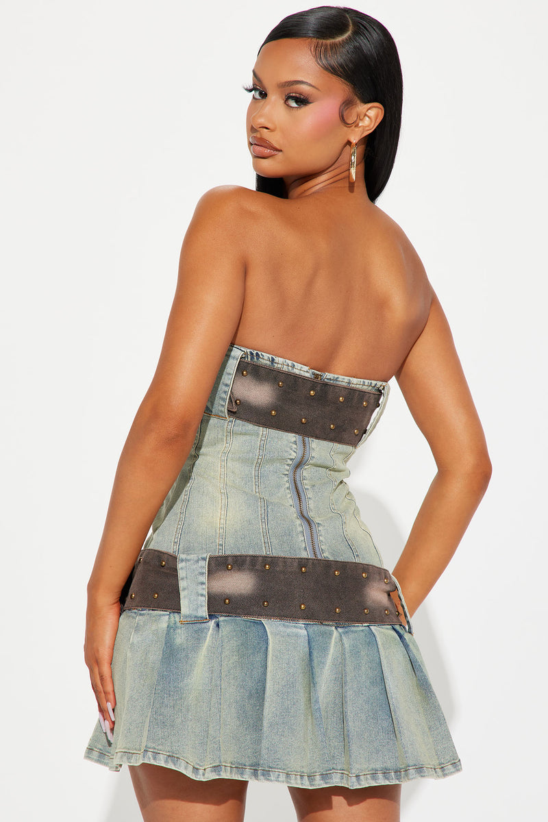Dina Denim Mini Dress - Light Wash | Fashion Nova, Dresses | Fashion Nova