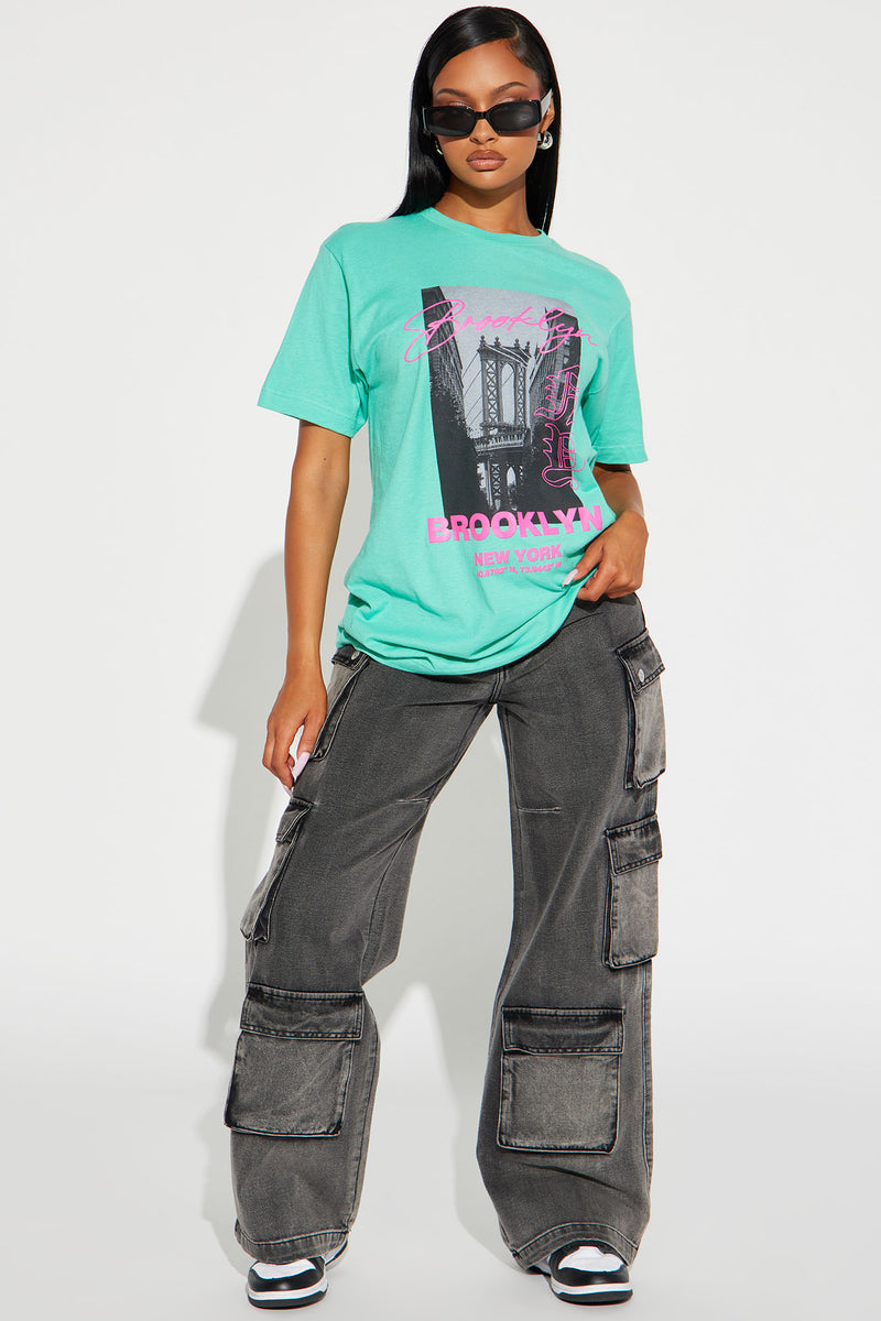 Brooklyn Baby Graphic Tee - Mint | Fashion Nova, Screens Tops and ...