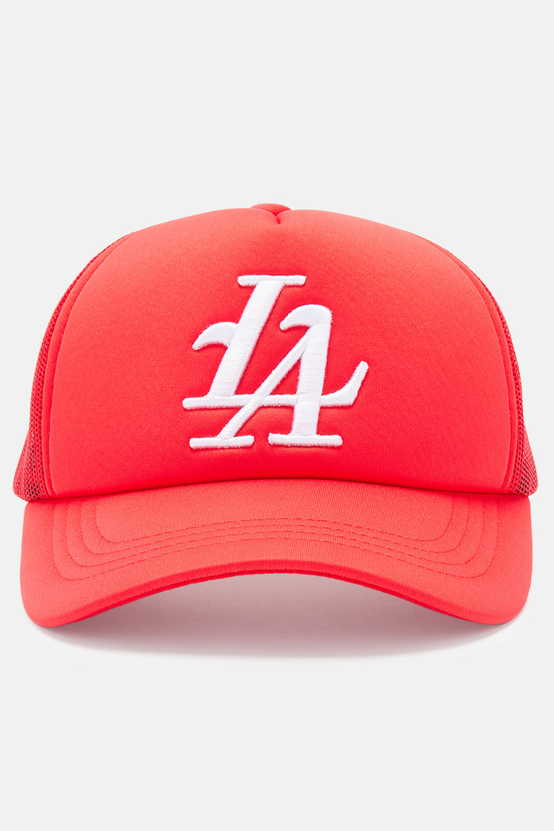 LA Trucker Hat - Red | Fashion Nova, Mens Accessories | Fashion Nova