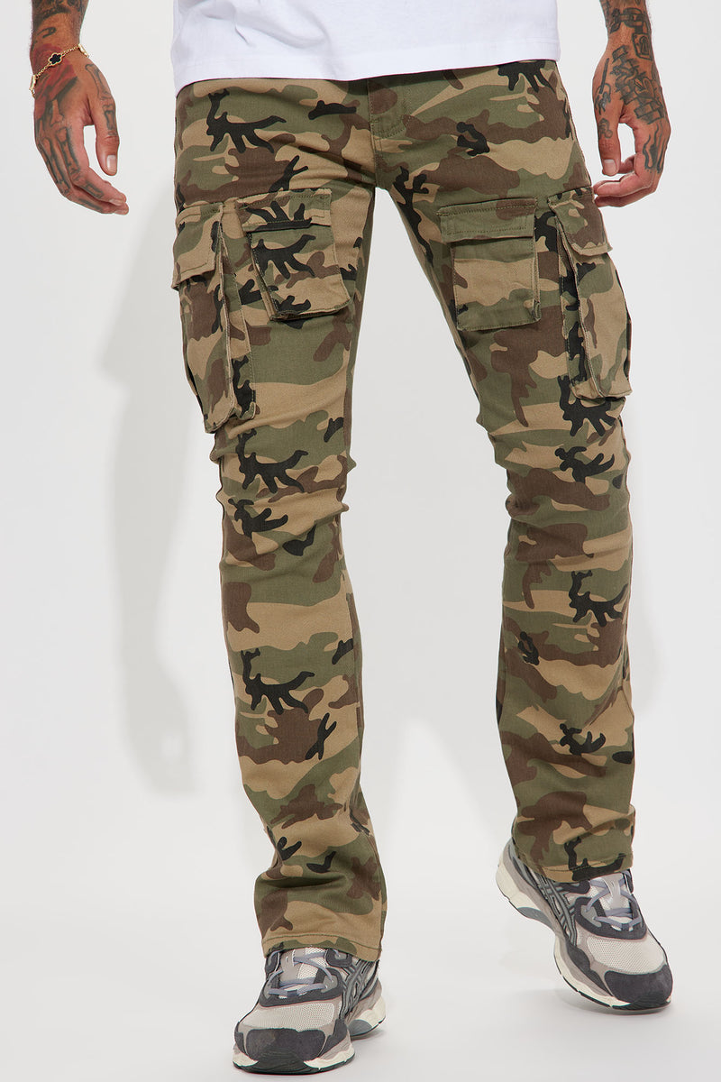 Trapper Cargo Stacked Slim Flared Pants - Khaki/combo | Fashion Nova ...