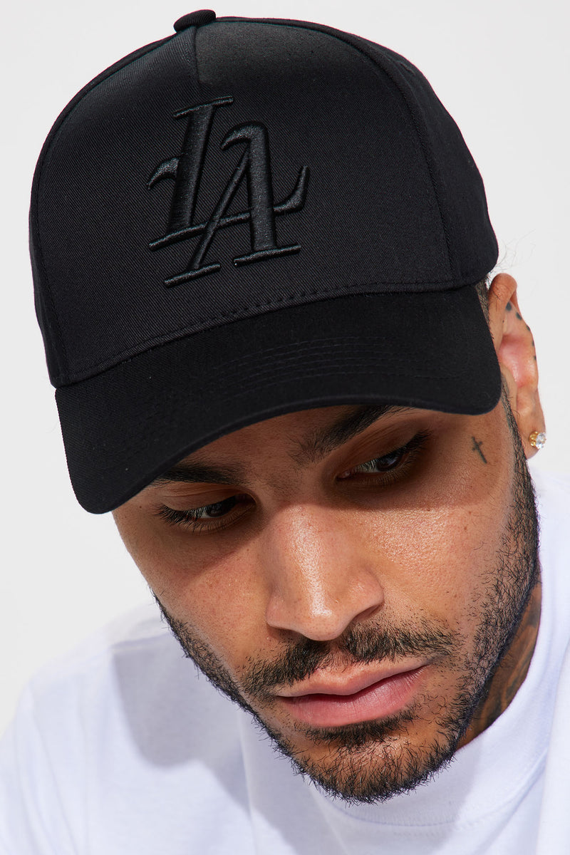 LA Snapback Hat - Black/Black | Fashion Nova, Mens Accessories ...