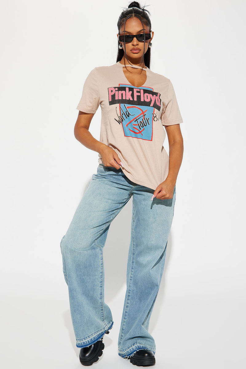 Pink Floyd World Tour '87 Tshirt - Taupe | Fashion Nova, Screens Tops ...