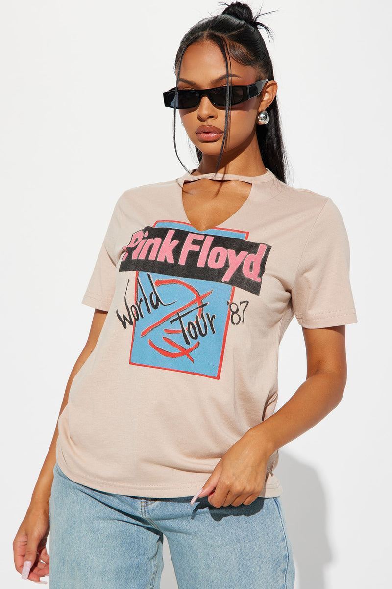 Pink Floyd World Tour '87 Tshirt - Taupe | Fashion Nova, Screens Tops ...