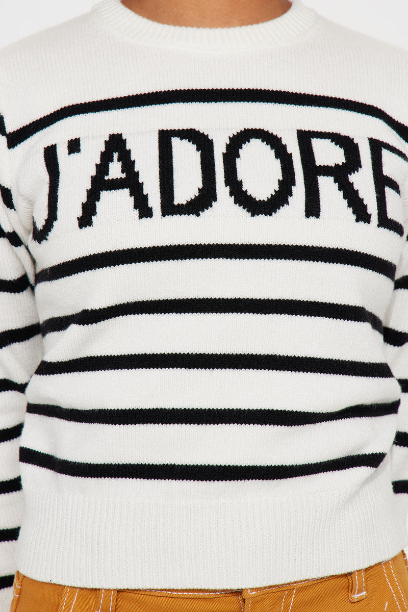 Mini J'adore Striped Sweater - Ivory | Fashion Nova, Kids Sweaters ...