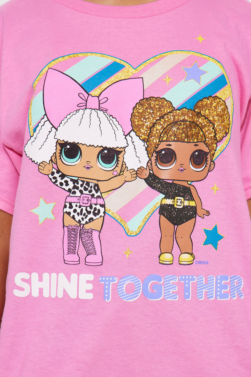 Mini LOL Surprise Shine Together Short Sleeve Tee - Coral | Fashion ...