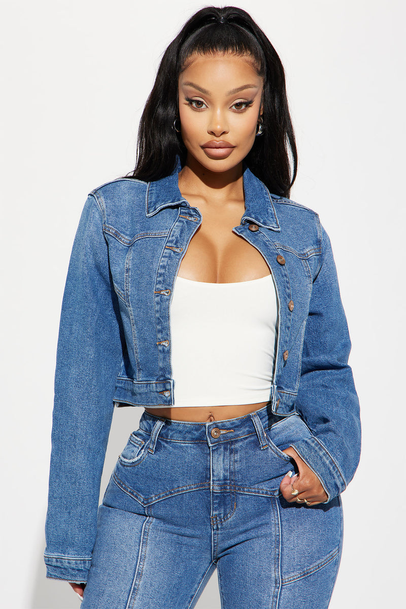 Cheyenne Denim Jacket - Medium Wash | Fashion Nova, Jackets & Coats | Fashion Nova