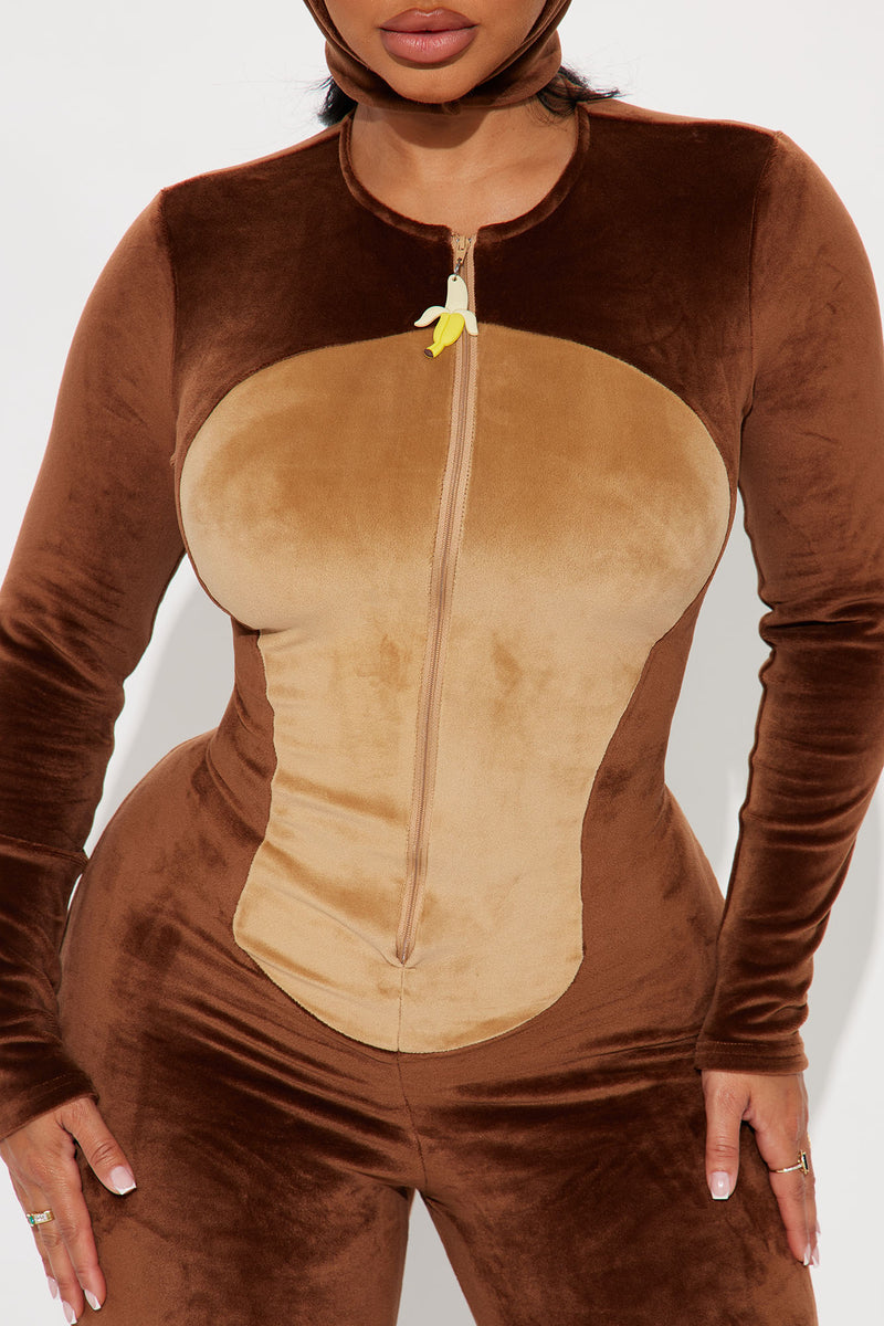 Cheeky Monkey 2 Piece Costume Set - Brown | Fashion Nova, Womens Costumes | Fashion Nova