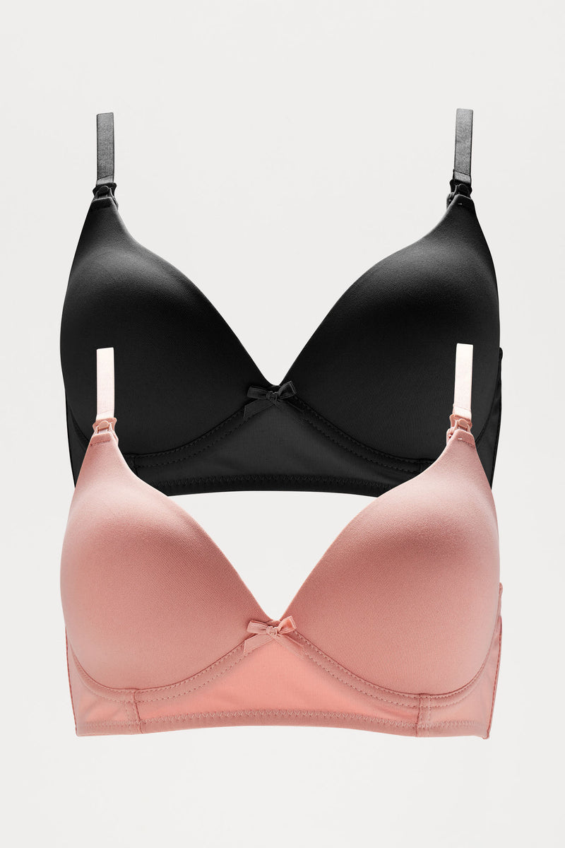 Sweet Mom Maternity Nursing Comfort 2 Pack Bras - Black/combo | Fashion ...