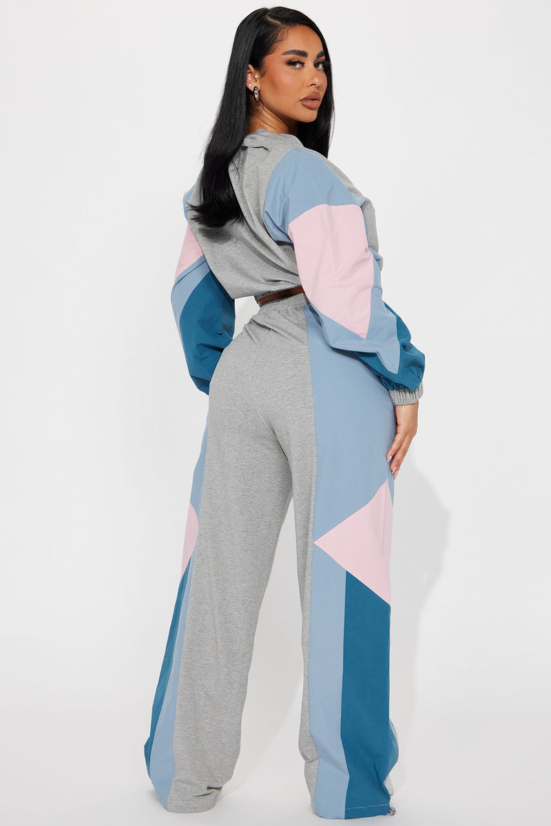 Coreen Colorblock Pant Set - Heather Grey | Fashion Nova, Matching Sets ...