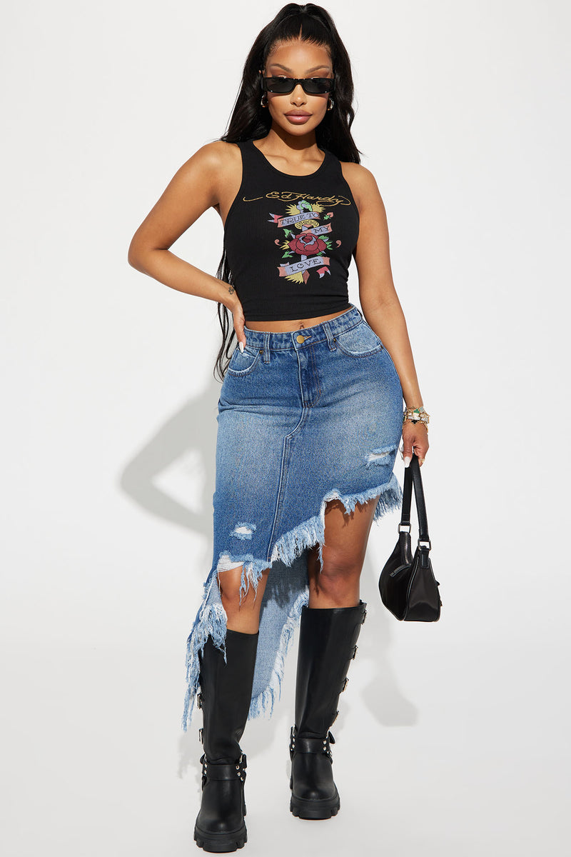 Ed Hardy True Love Tank Top - Black | Fashion Nova, Screens Tops and ...