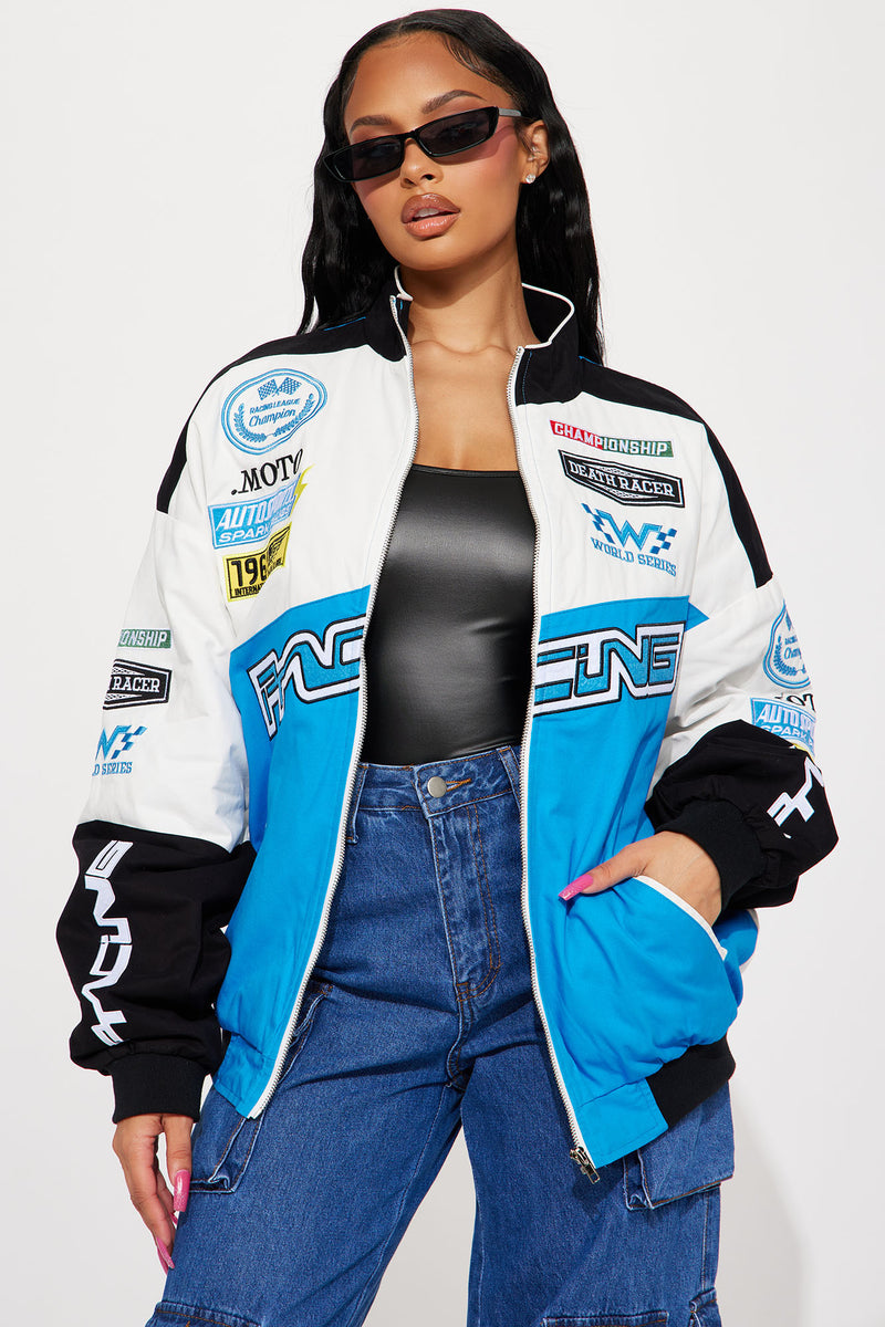 Fast Racer Bomber Jacket - Blue/combo | Fashion Nova, Jackets & Coats ...
