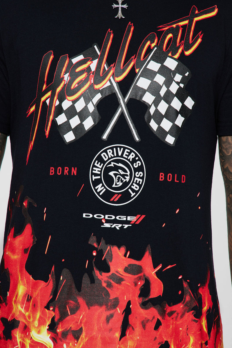 Dodge SRT Hellcat Fire Short Sleeve Tee - Black | Fashion Nova, Mens ...