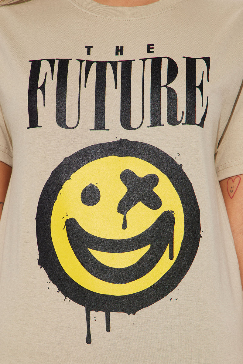 The Future Is Me Graphic Tee - Taupe | Fashion Nova, Screens Tops and ...