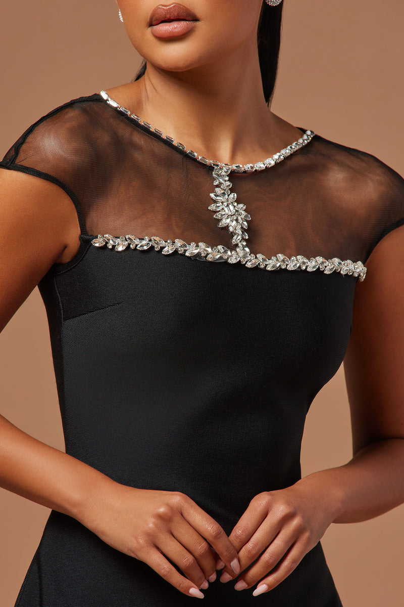 Angelique Bandage Mini Dress - Black | Fashion Nova, Luxe | Fashion Nova