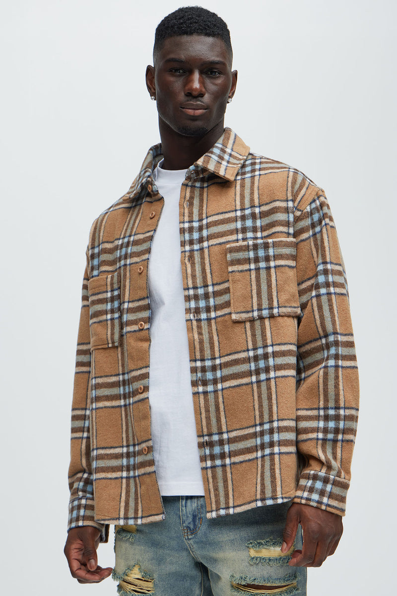 Come See Me Plaid Shacket - Beige | Fashion Nova, Mens Jackets ...