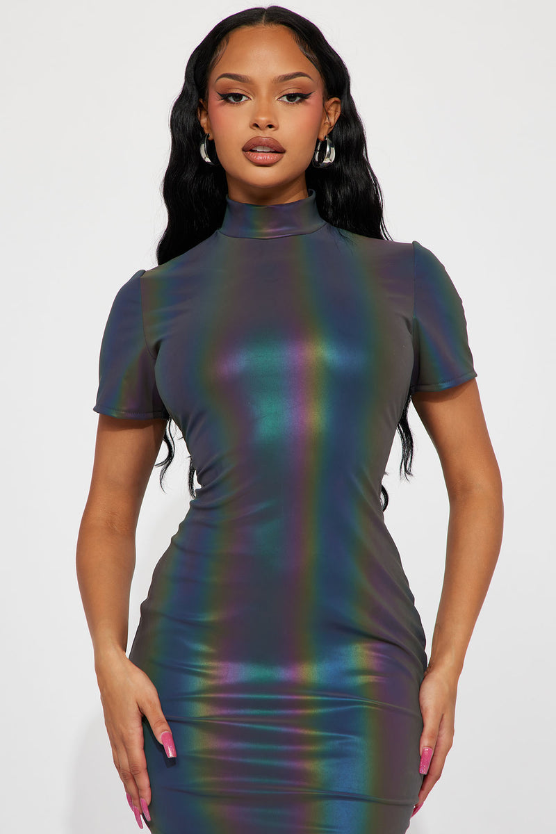 Irresistible Reflective Maxi Dress - Charcoal | Fashion Nova, Dresses ...