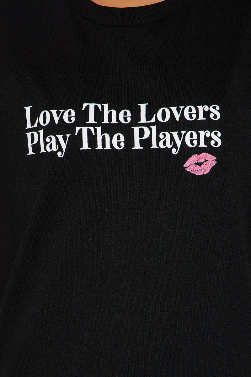Love The Lovers Play The Players Tee - Black | Fashion Nova, Screens ...