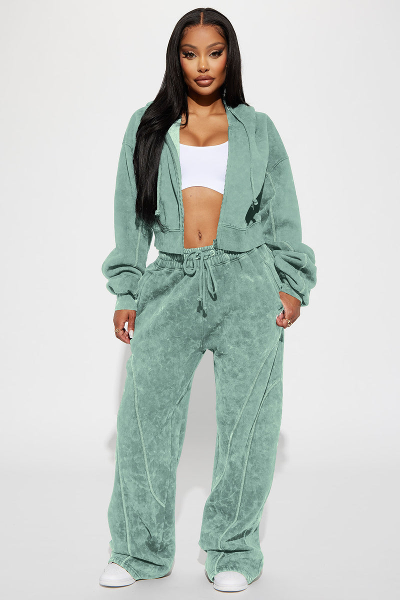Norah Washed Lounge Hoodie - Sage | Fashion Nova, Lounge | Fashion Nova