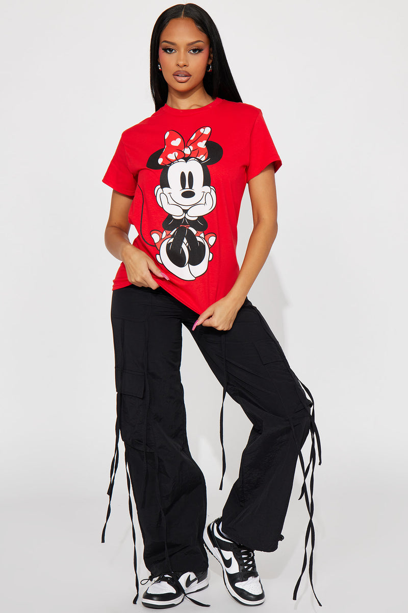 Sitting Pretty Minnie Mouse Tshirt - Red | Fashion Nova, Screens Tops ...