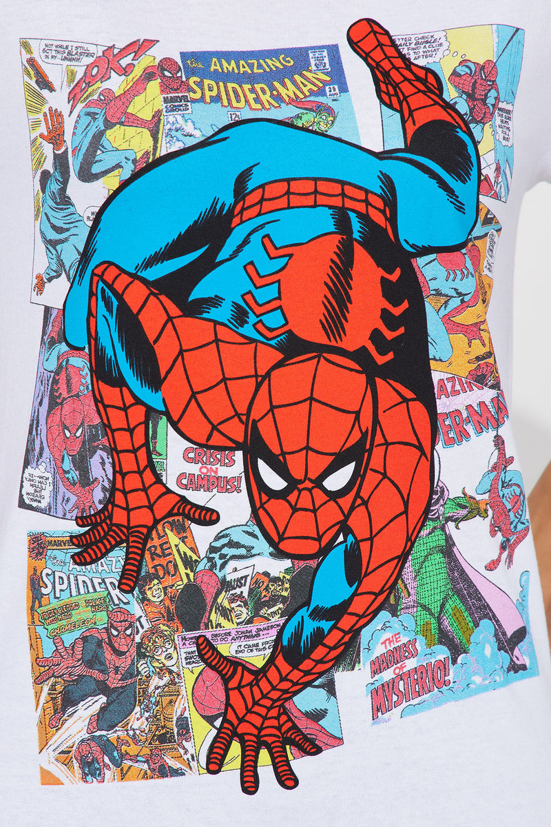 Spider Man Comic Graphic Tee - White | Fashion Nova, Screens Tops and ...