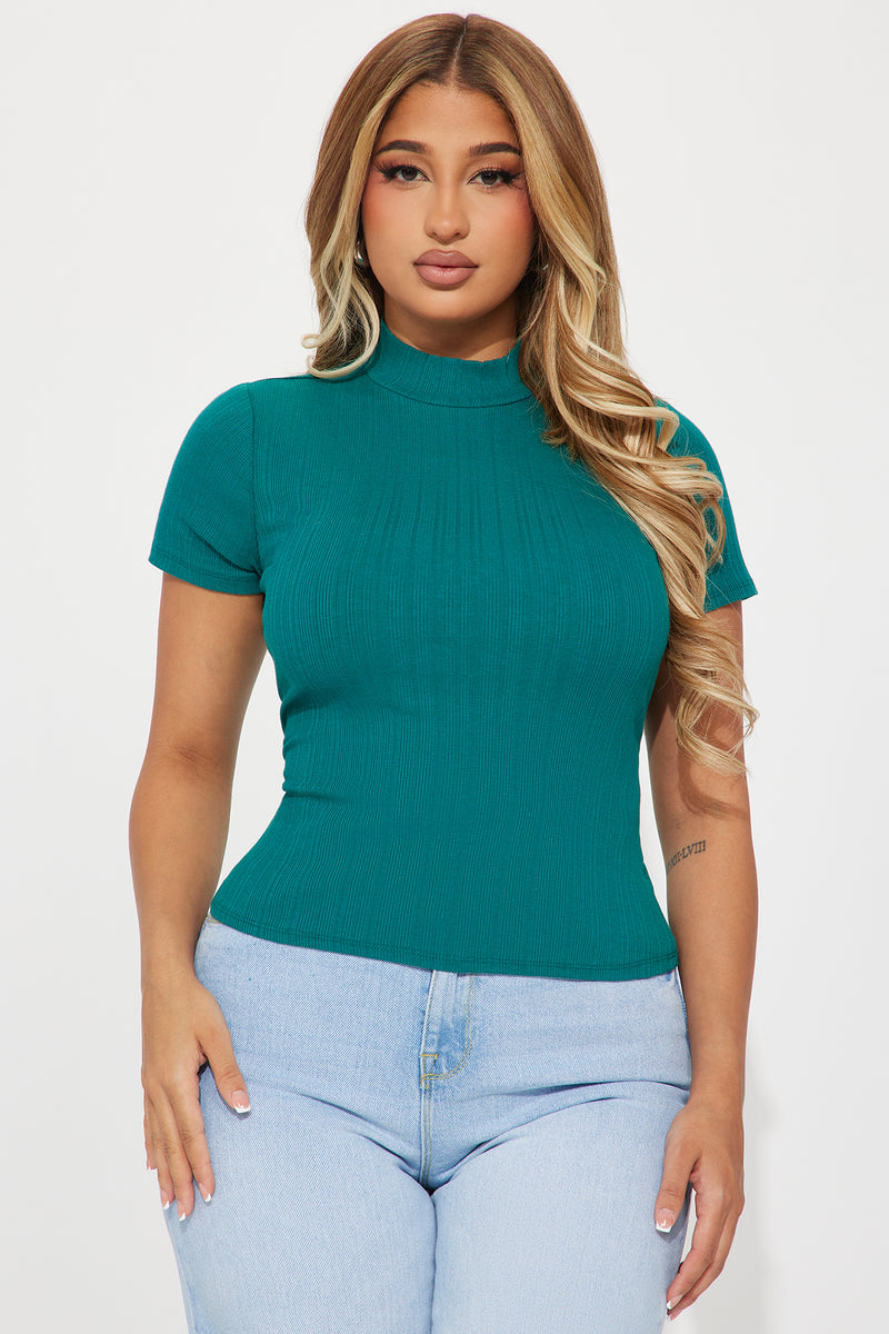 Chelsey Ribbed Top - Hunter | Fashion Nova, Basic Tops & Bodysuits ...