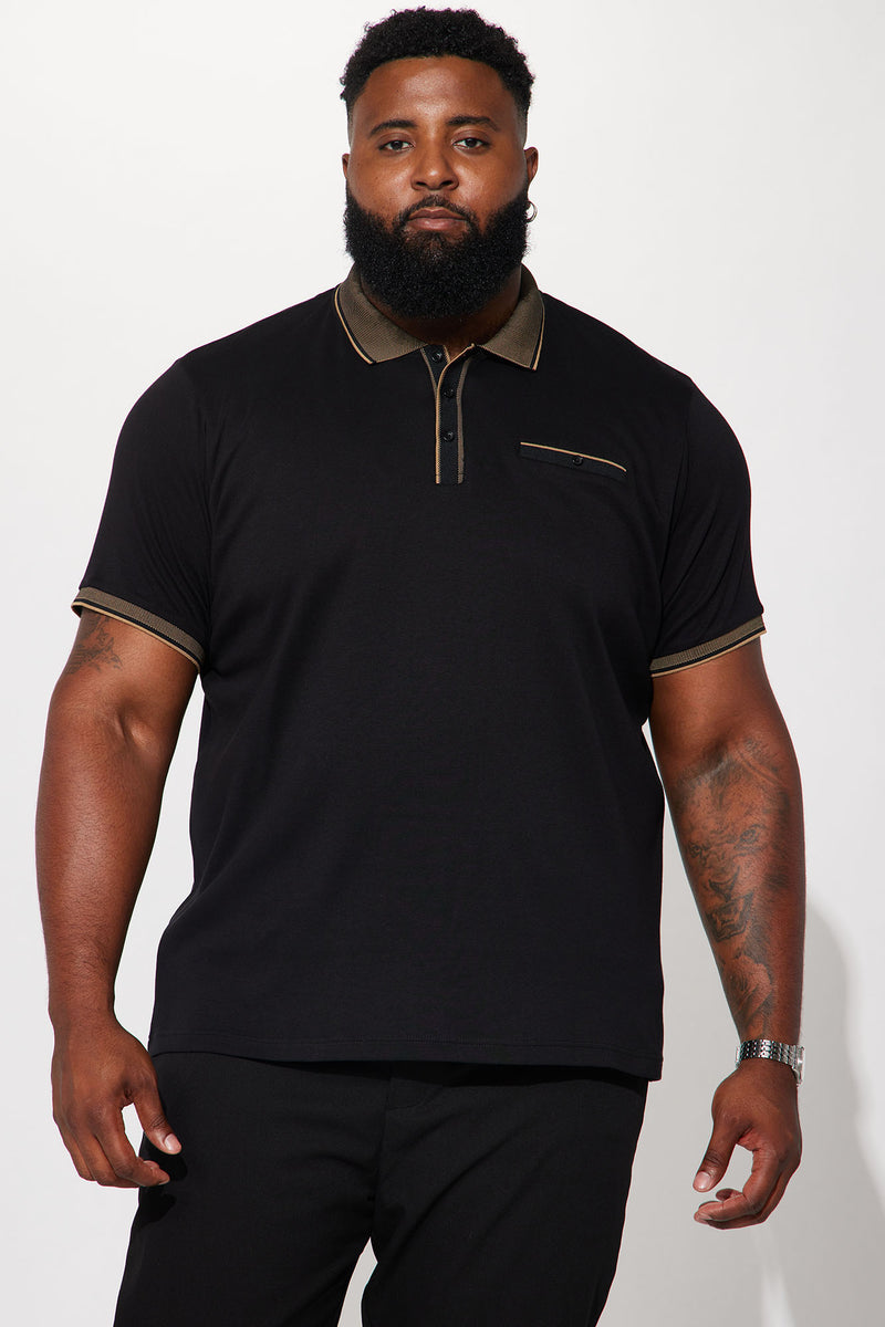 Classy Short Sleeve Polo - Black | Fashion Nova, Mens Tees & Tanks | Fashion Nova