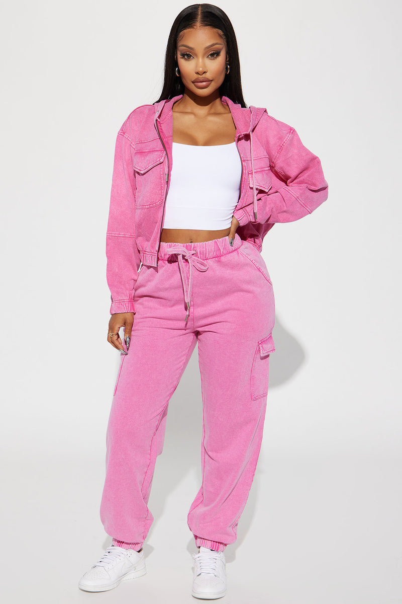 Fiona Fleece Jogger - Fuchsia | Fashion Nova, Lounge | Fashion Nova
