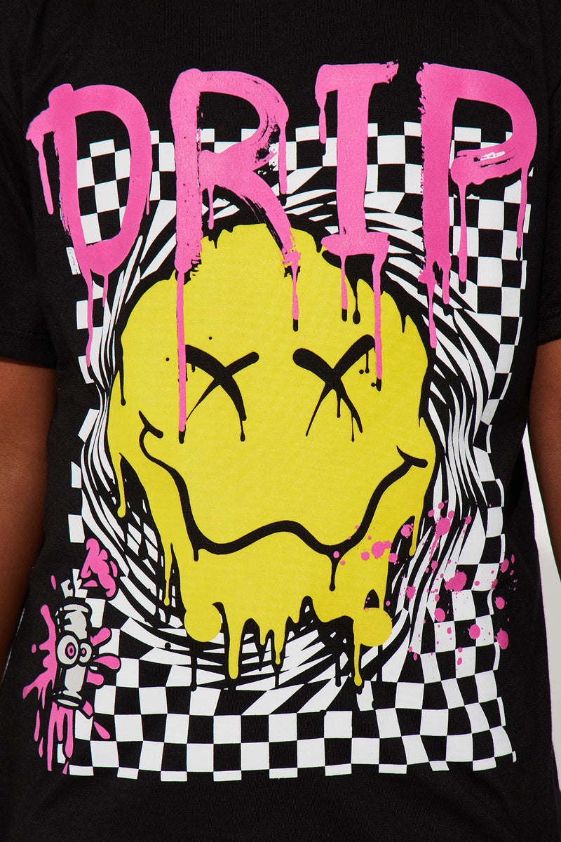 Mini Drippin' Smiles Short Sleeve Tee - Black | Fashion Nova, Kids Tops ...