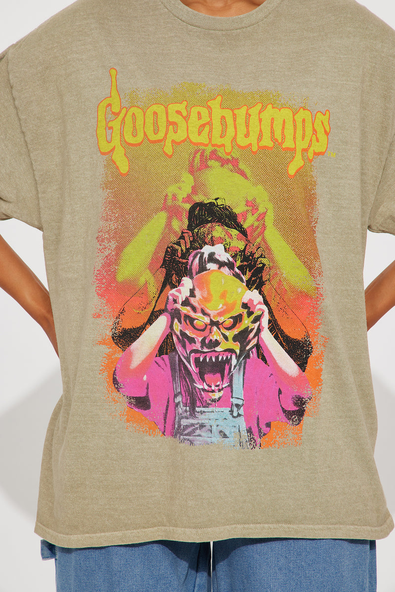 Goosebumps Thrill Graphic Tshirt - Taupe | Fashion Nova, Screens Tops ...