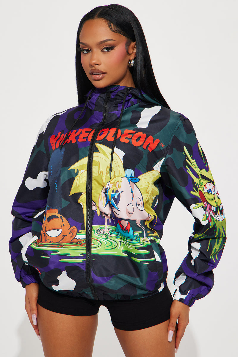 Zombie Nickelodeon Windbreaker - Purple | Fashion Nova, Screens Tops ...
