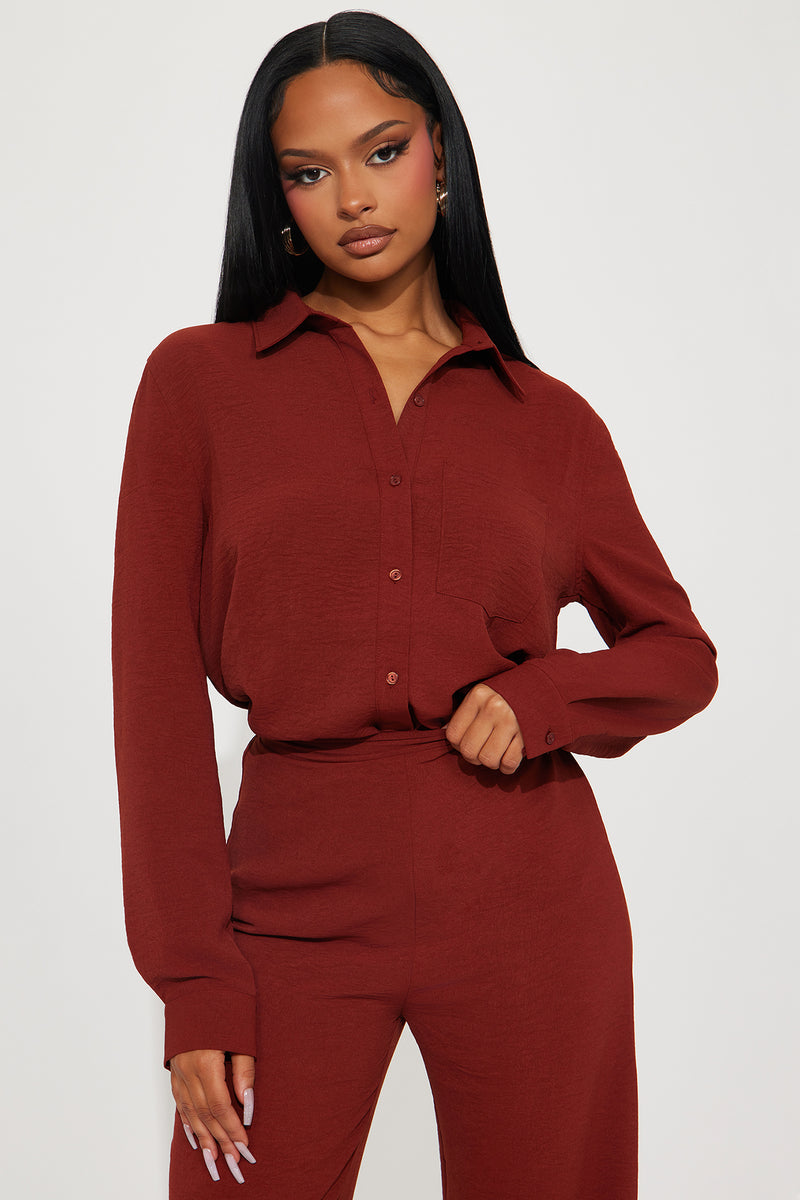 Makenzie Pant Set - Rust | Fashion Nova, Matching Sets | Fashion Nova